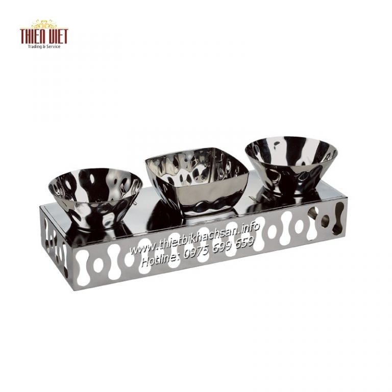 Đĩa inox trưng bày buffet | Buffet display stainless steel plate | Giá ...