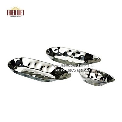 Đĩa inox trưng bày buffet | Buffet display stainless steel plate | Giá ...